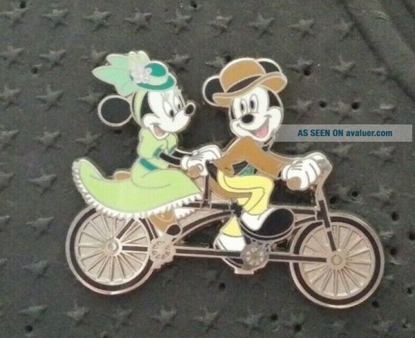 Disney Parks Mickey Mouse And Minnie Mouse Tandem Bike Pin | #24571761