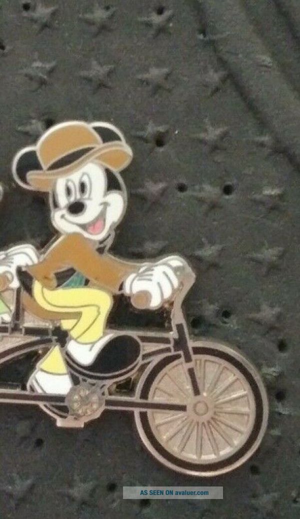 Disney Parks Mickey Mouse And Minnie Mouse Tandem Bike Pin | #24571761