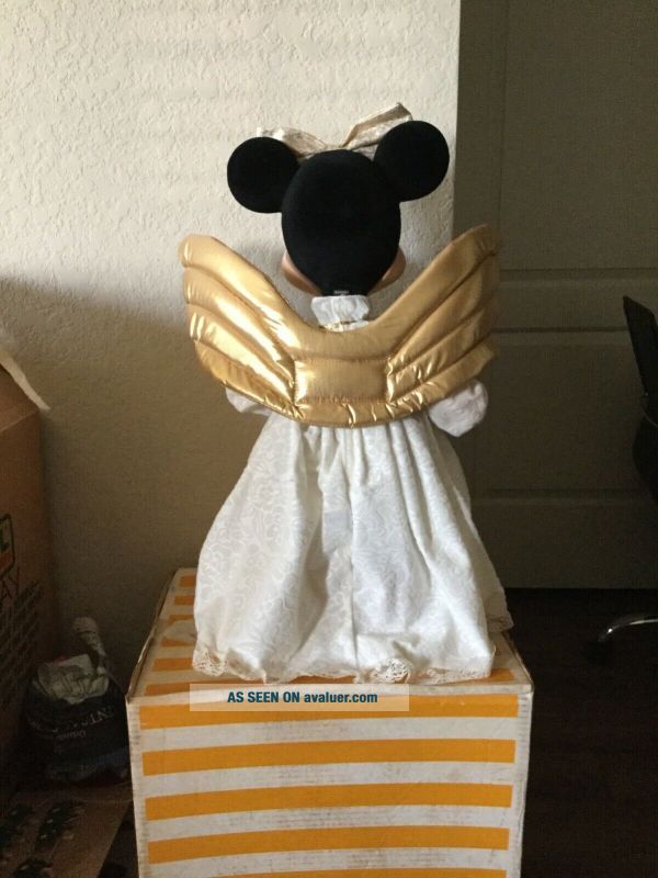 Vintage Disney MINNIE MOUSE Angel Animated Christmas Figurine | #24613628