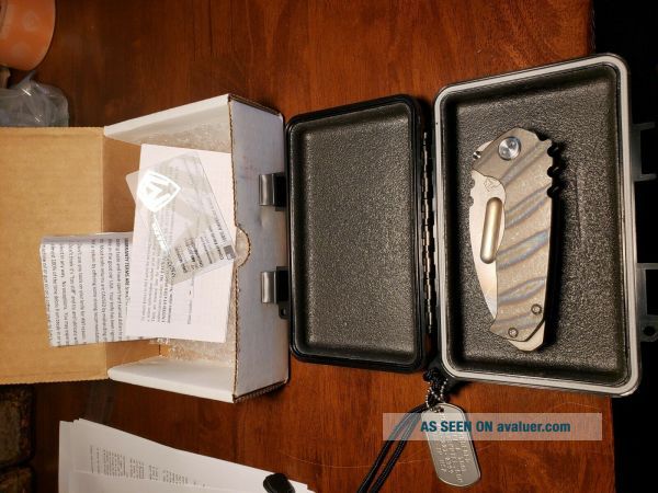 Medford Knife & Tool Genesis Praetorian 3V Steel Vulcanized W/Titanium ...