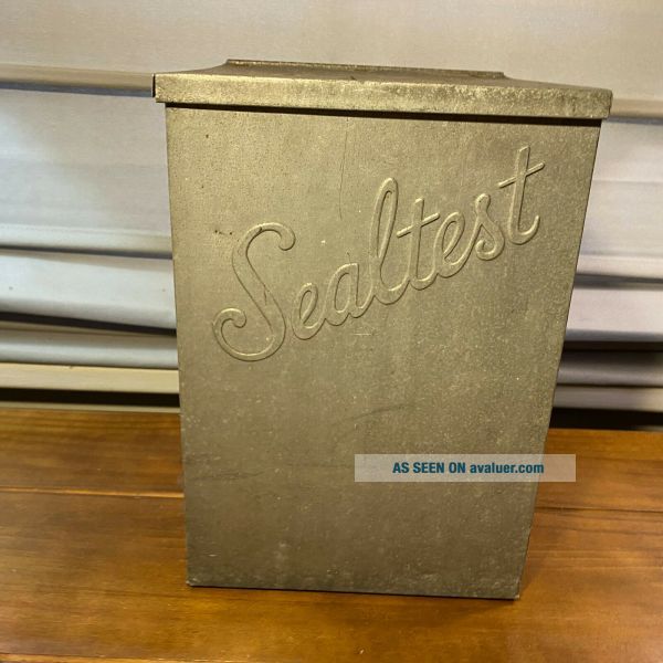 Vintage Sealtest Dairy Milk Porch Box Galvanized Insulated Porch Box ...