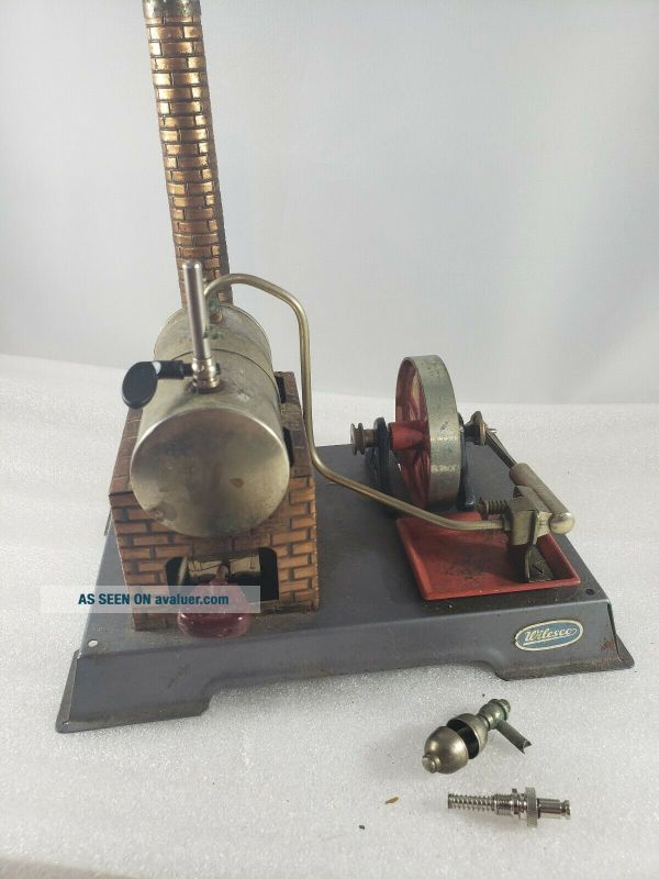 Vintage Wilesco Model Steam Engine With Fuel And Oil | #24697517