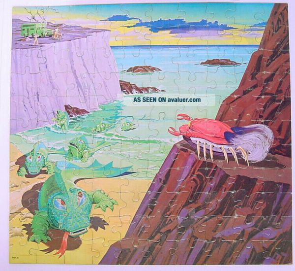 RARE 1964 THE OUTER LIMITS TV SHOW SEA CREATURES JIGSAW PUZZLE BOXED ...