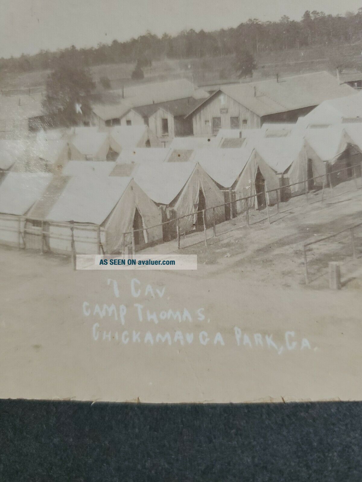 Camp Thomas 7th Cavalry Chickamauga GA 8 X18 " Tents Hospital Photo ...