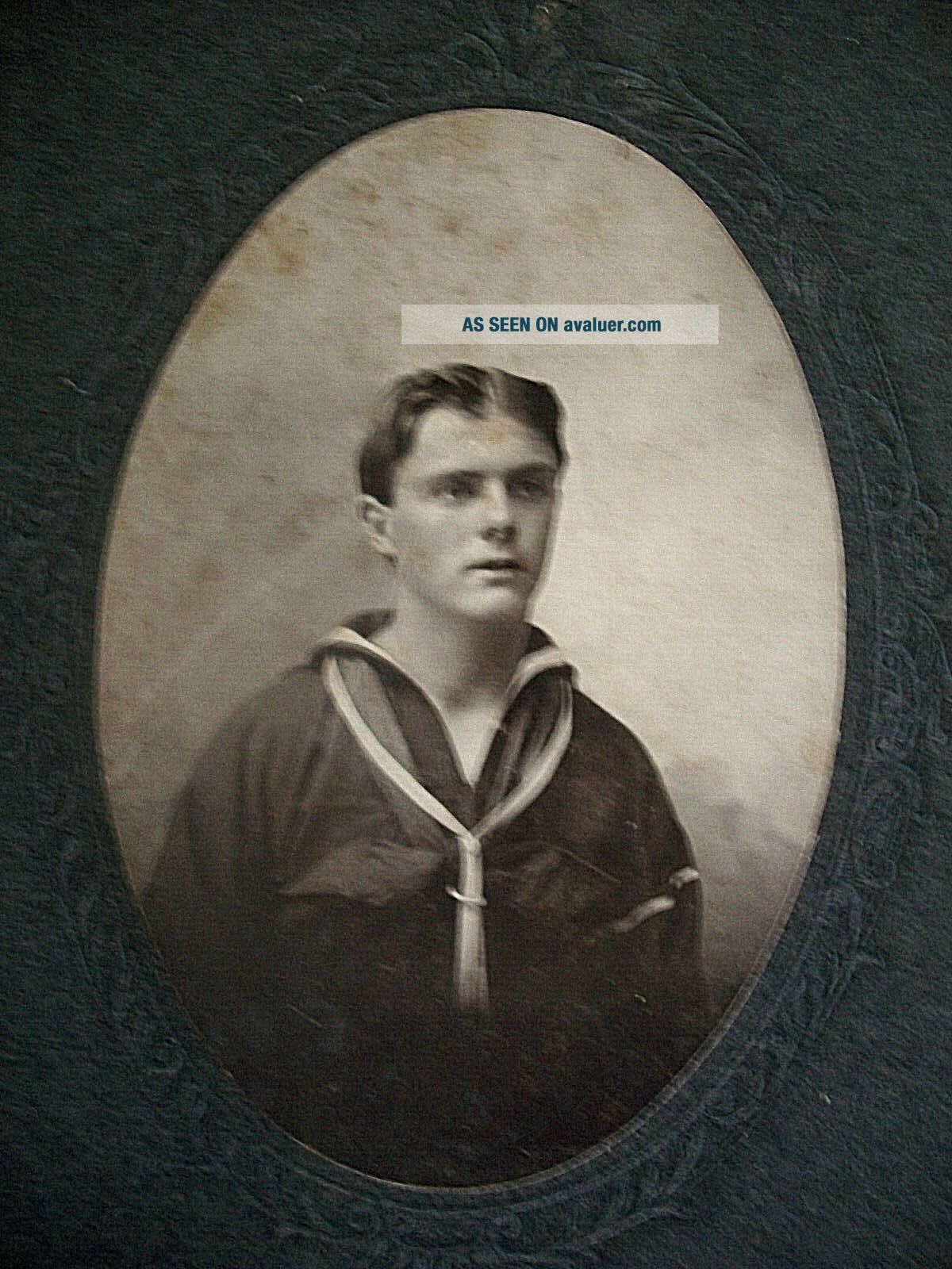 CABINET CARD PHOTO Of Handsome Young Man In Sailor Outfit. C. 1900 St ...