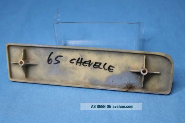 Vintage 1965 Chevrolet Chevelle El Camino Radio Delete Plate 3859745 ...