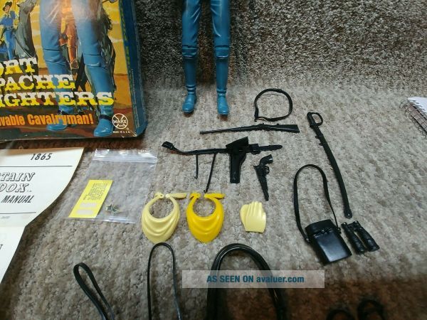 VINTAGE MARX CAPT. MADDOX FORT APACHE FIGHTERS 100 COMPLETE WITH 1960S ...