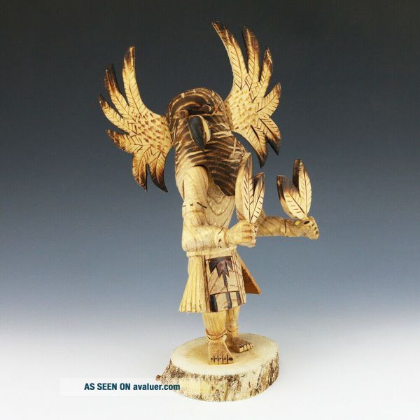 NATIVE AMERICAN NAVAJO OWL KACHINA BY ROBERT PLATERO NATIVE AMERICAN ...