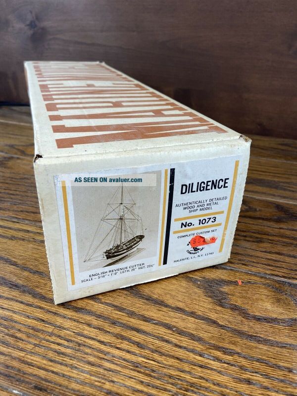 DILIGENCE REVENUE CUTTER Marine Model Ship Kit Vintage Wooden Model ...