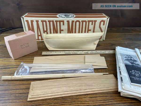 DILIGENCE REVENUE CUTTER Marine Model Ship Kit Vintage Wooden Model ...