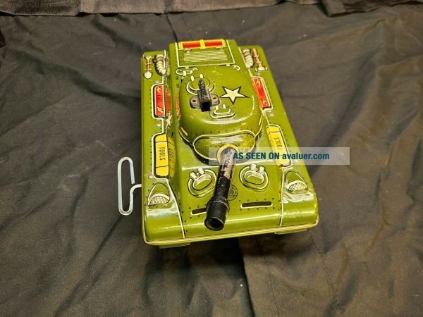Vintage Marx U. S. Army Tank Division 10 " Wind Up Tin Toy | #24675929