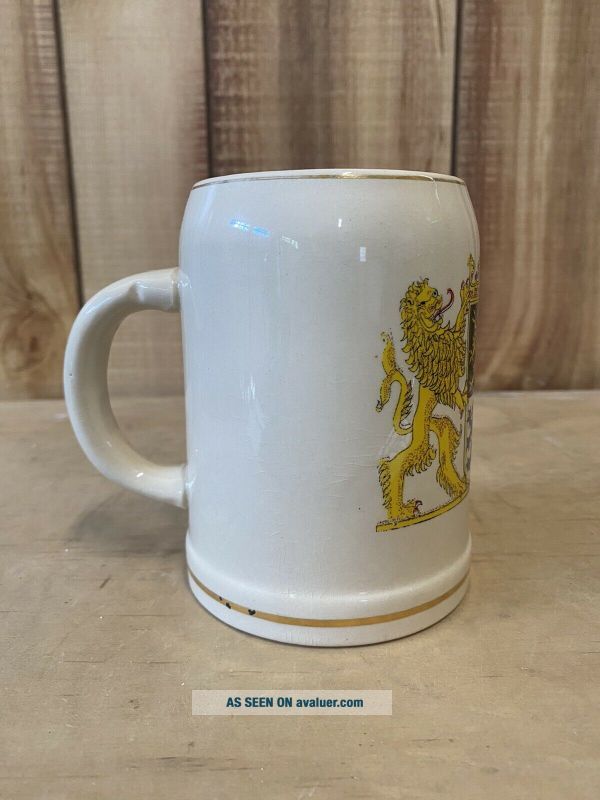 Vintage Beer Stein Bavaria Germany Bayern Coat Of Arms. 5L | #24628532