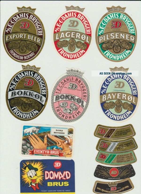 Beerlabels/labels E. C. Dahls Norwegen/Norge 7 | #24659085