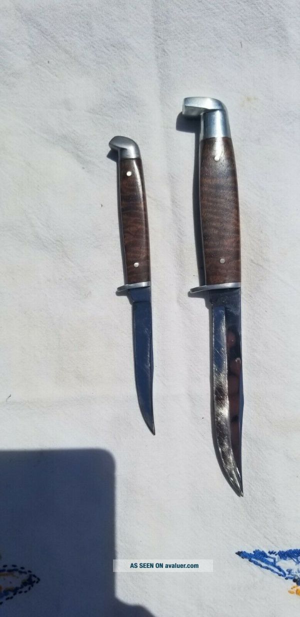 Vintage Queen Steel Twin Pak Fixed Blade Hunting Knives/ USA Made ...