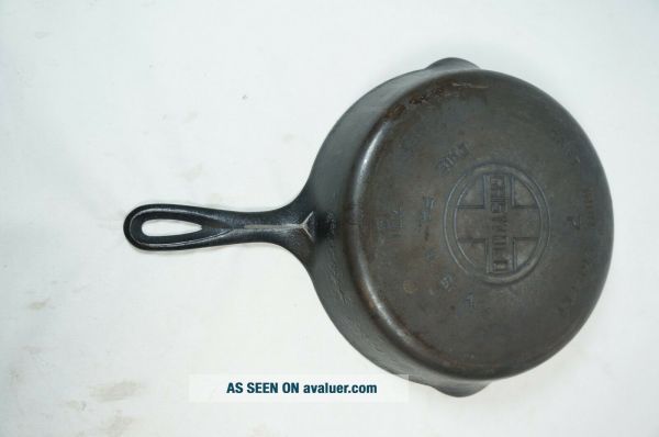 Vintage Griswold No 7 (701C) Plated Cast Iron Skillet Needs Restored ...