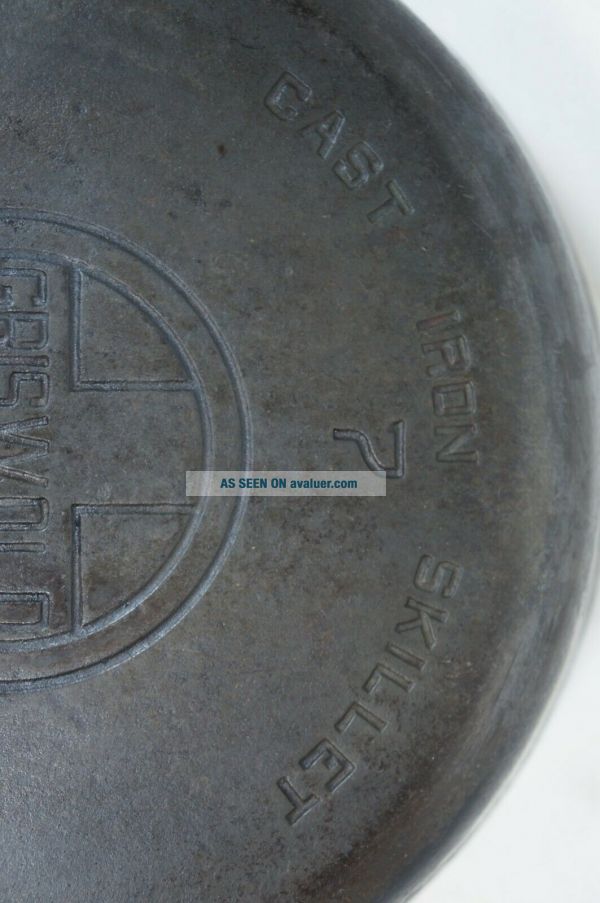 Vintage Griswold No 7 (701C) Plated Cast Iron Skillet Needs Restored ...