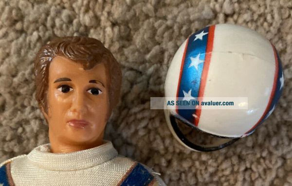 Rare Vintage Evel Knievel Action Figure Stunt Cycle Doll With Helmet ...
