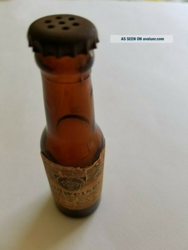 Budweiser Beer 4 Inch Bottle Salt Shaker Vintage | #24682571