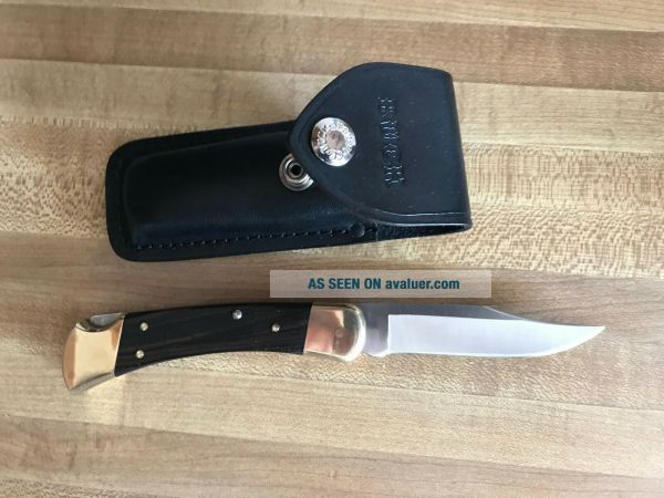 Vintage Buck Knife Model 110, Folding Hunter With Box And Belt Sheath ...