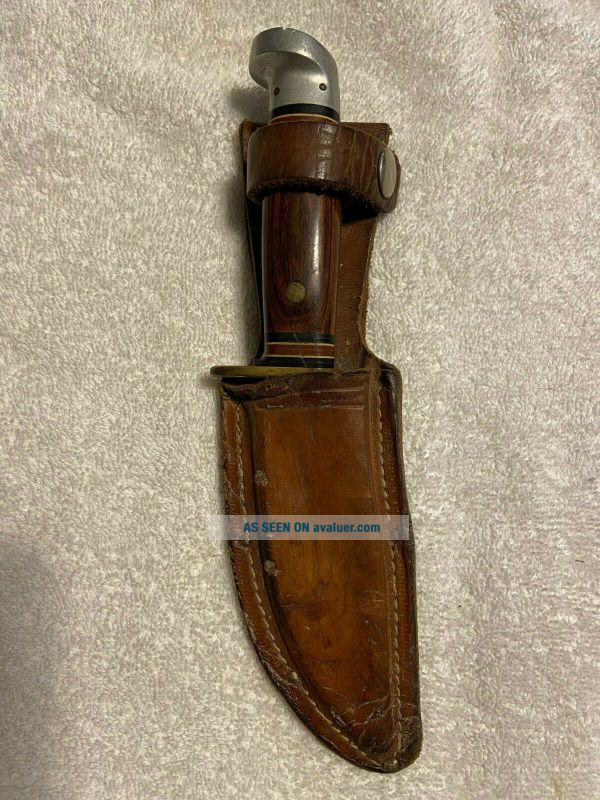 Vintage Western W88 - C Buck Type Knife With Wood Handle And Sheath ...