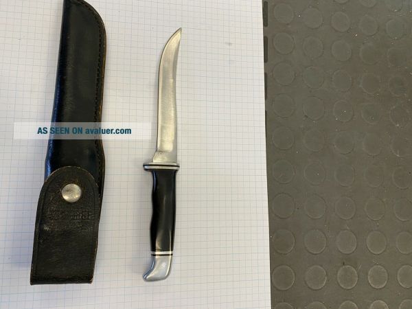 Buck 121 Vintage Fixed Blade Hunting Knife With Sheath USA 1972 - 1986 ...