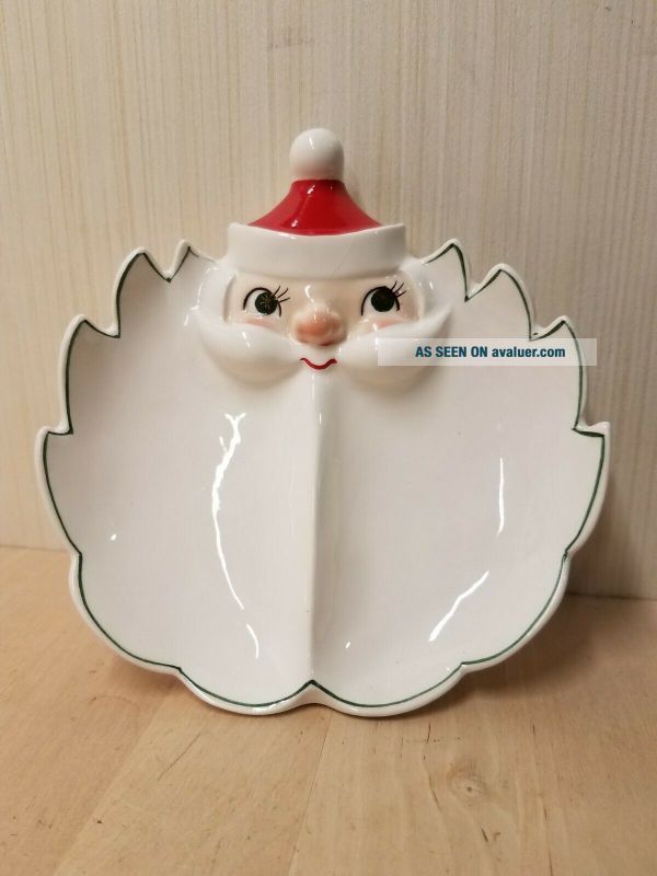 Rare Vintage 1959 Holt Howard Santa Head Candy Dish | #25023647