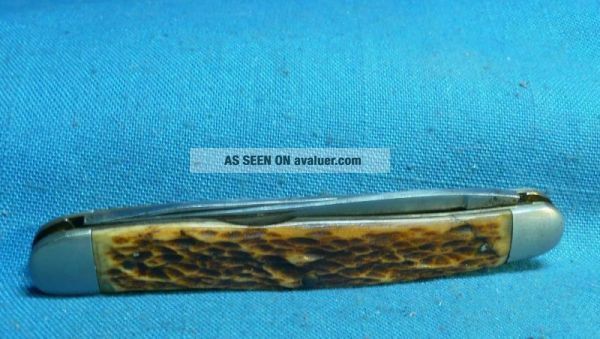 Vintage PAL Cutlery Co USA Muskrat Jigged Bone Pocket Knife | #24809497
