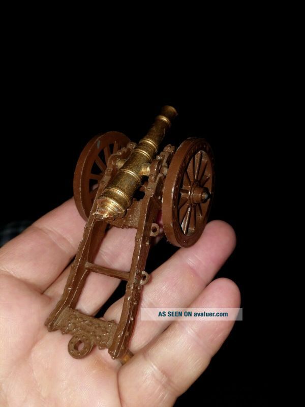 MARX RE - ISSUE 54mm AWI REV WAR NON - FIRING CANNON In Painted Hard ...