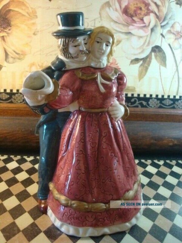 Porcelain Ceramic Teapot With Shiny Glaze Of A Victorian Couple Dancing ...