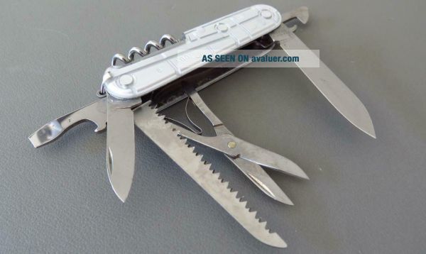 Victorinox Huntsman Swiss Army Knife W - Silvertech Scales, GOOD ...