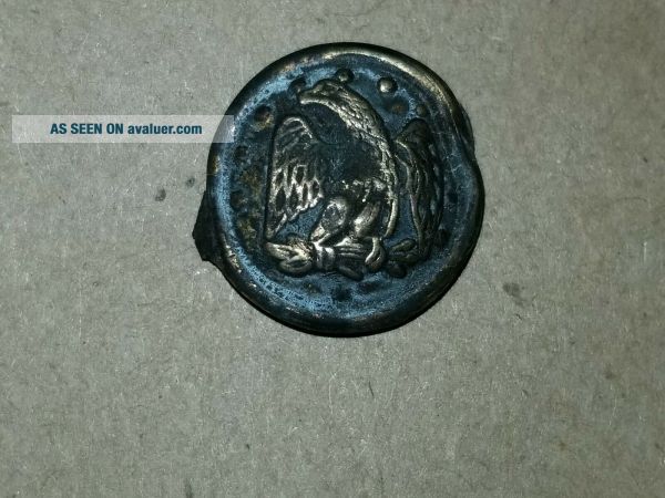 Rare Civil War Confederate Staff Officer Cuff Button Face. Dug ...