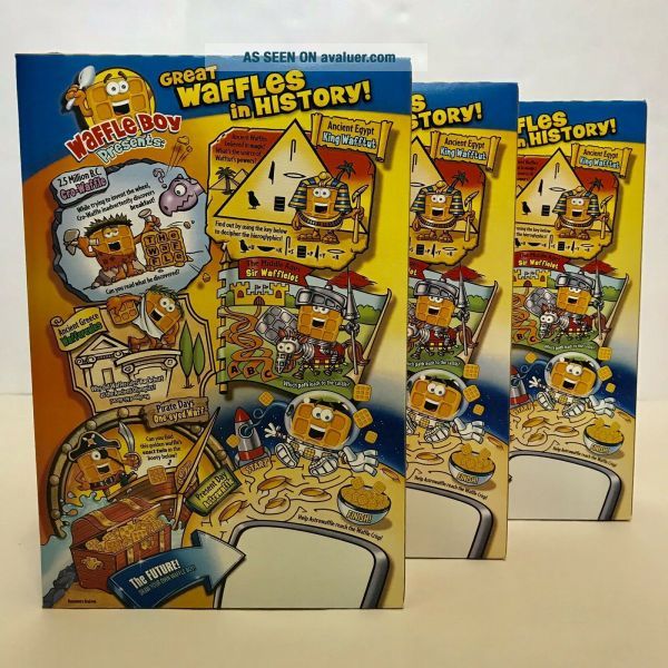 3 Boxes Post Waffle Crisp Cereal - Box March 2021 By Date | #24940814