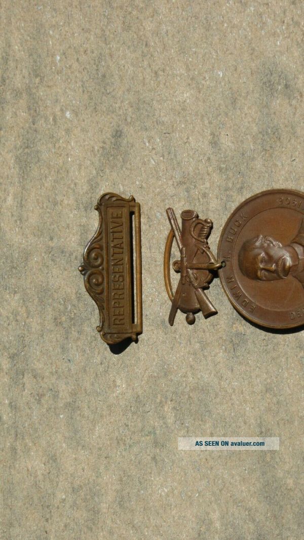 Civil War Veteran GAR 41st Encampment 1907 Illinois Reunion Badge Pin ...