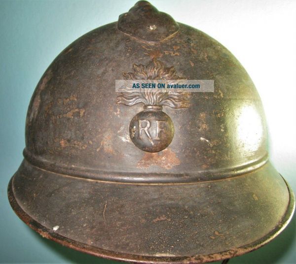Complete WW1 French Army M15 Adrian Helmet Casque Stahlhelm Casco Elmo ...