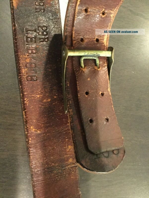 GOTT MIT UNS WW1 German Military Belt Buckle, Leather Belt | #25038229