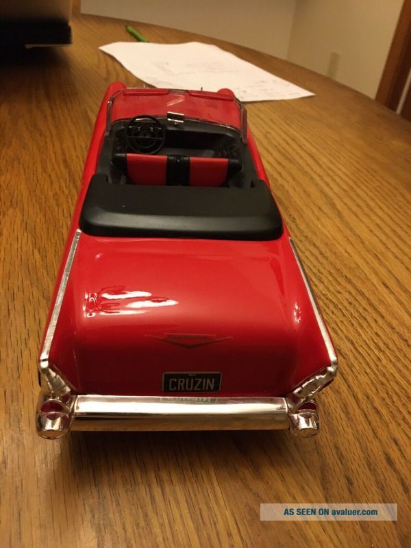 1957 Chevy Convertible Bel Air Red Jim Beam Decanter Full | #24986616