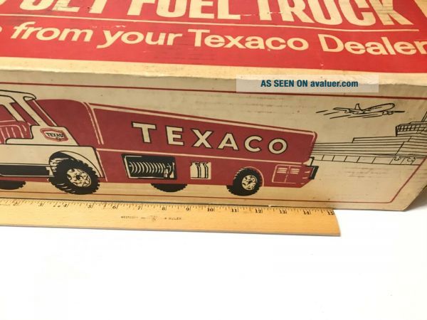 Vintage Texaco Jet Fuel Tanker With Instructions Oil Advertising ...