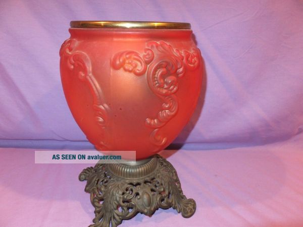 1890 - 1902 Consolidated Cartouche Red Satin Gone With The Wind Oil ...