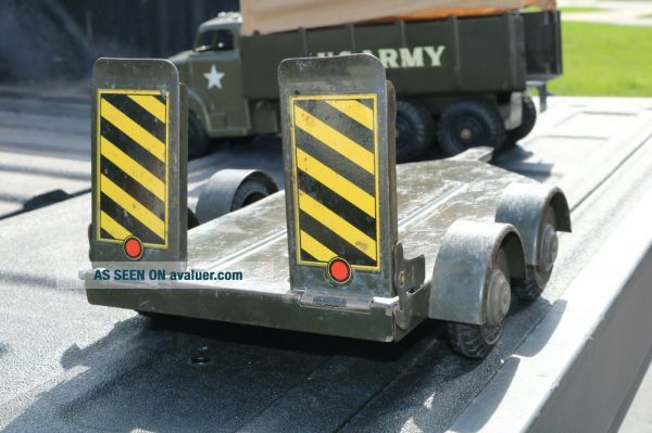 Marx Lumar US Army Military Equipment Trailer Hauler - Pressed Steel ...