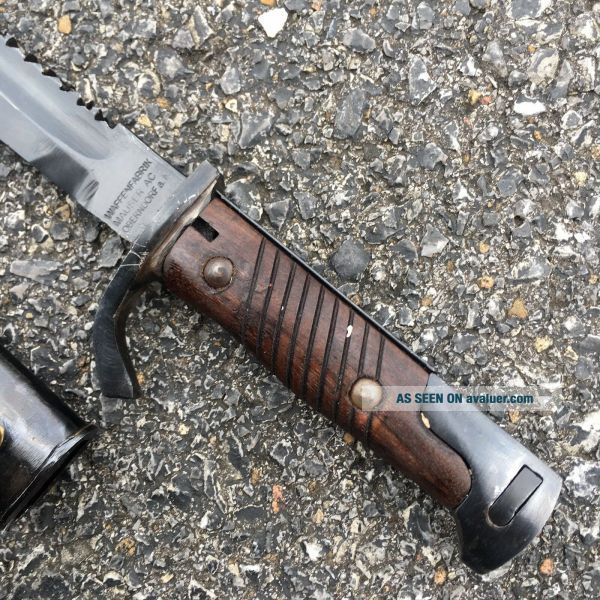 Wwi Wwii German K98 Mauser Sawback Sawtooth Bayonet Sword Knife Dagger ...