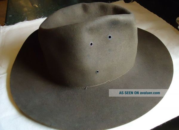 WW2 World War Two Australia Australian Slouch Hat Dated 1943 N. 121 Fur ...