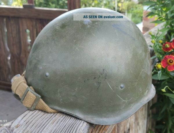 Helmet Steel SSh 40 WWII Russian Military Soviet Army RKKA WW2 Number ...