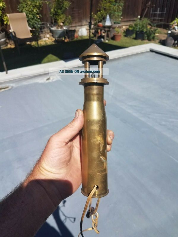 World War TRENCH ART Lighthouse Made From A Brass Shell Casing | #25198165