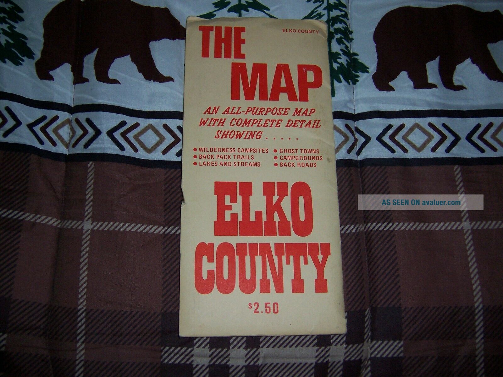 The Map Elko County 1973 An All Purpose Map Trails Ghost Towns And Much ...