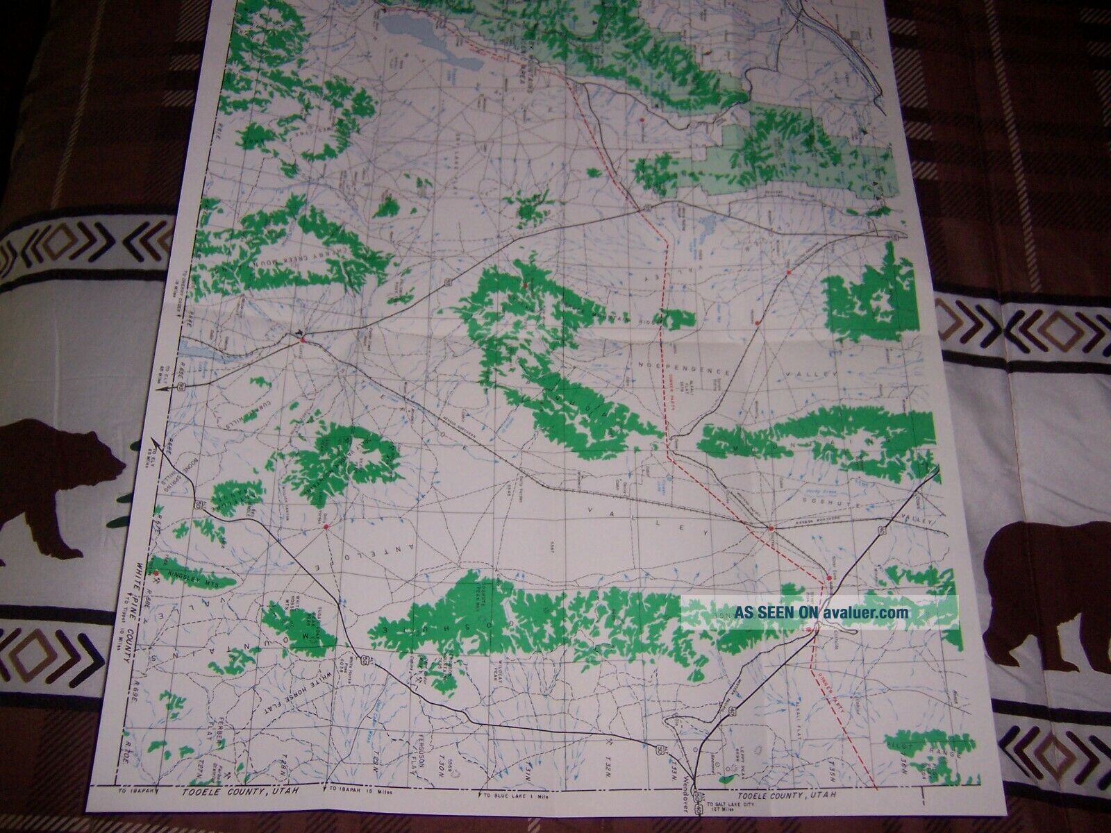 The Map Elko County 1973 An All Purpose Map Trails Ghost Towns And Much ...