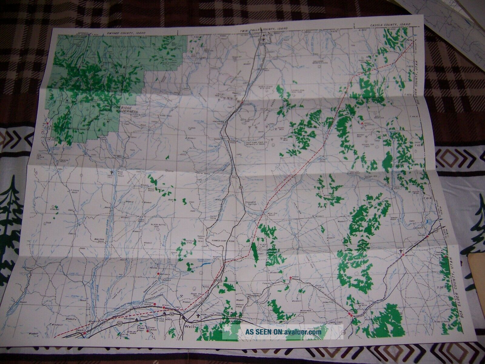 The Map Elko County 1973 An All Purpose Map Trails Ghost Towns And Much ...