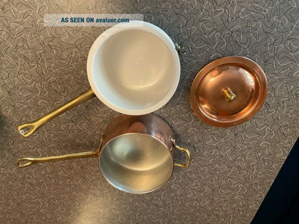 Copper And Ceramic Double Boiler Taurus Made In Portugal | #25240468