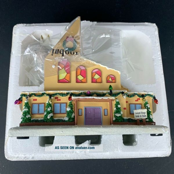 Simpsons Christmas Hawthorne Village First Church Of Springfield Rare ...