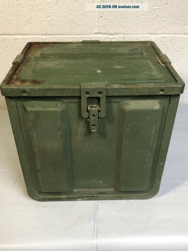 Vtg MK - 2 Large Military Ammo Bomb Component Box Crate Industrial ...