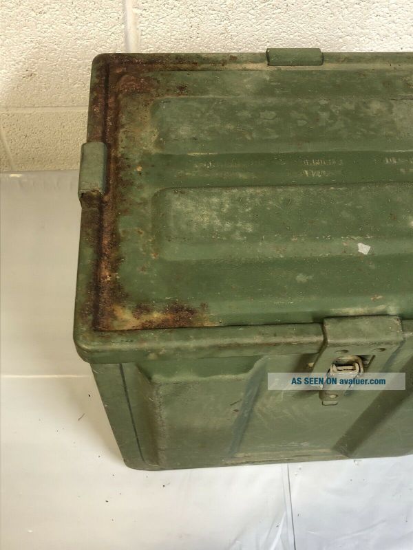 Vtg MK - 2 Large Military Ammo Bomb Component Box Crate Industrial ...